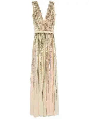 Saiid Kobeisy V Neck Evening Dresses
