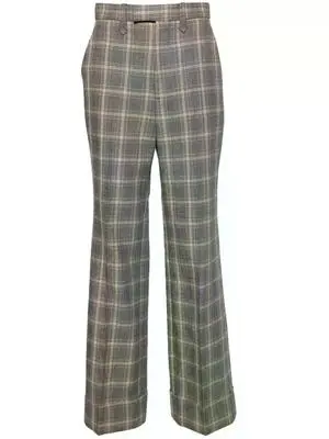 Gucci Checked Straight-leg Trousers