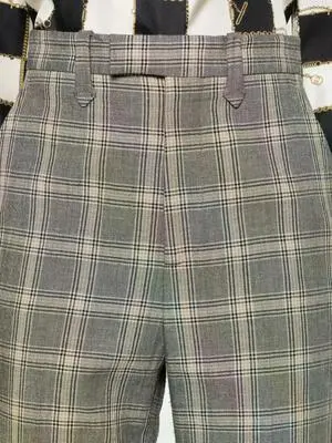 Gucci Checked Straight-leg Trousers