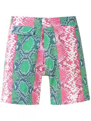 AMIR SLAMA Printed Swimming Shorts - Multicolour