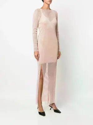 SANTA BRANDS Rhinestone-embellished Maxi Dress - Pink