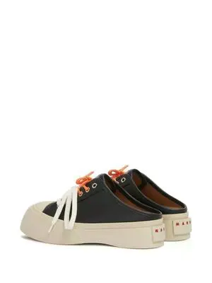 Marni Pablo Leather Lace-up Platform Sabot