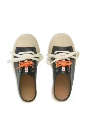 Marni Pablo Leather Lace-up Platform Sabot