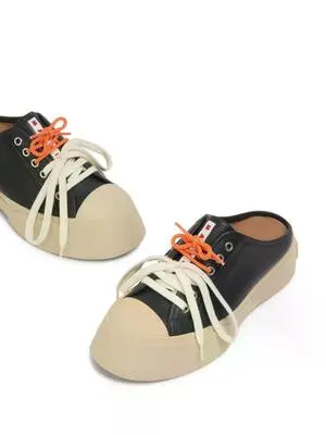 Marni Pablo Leather Lace-up Platform Sabot