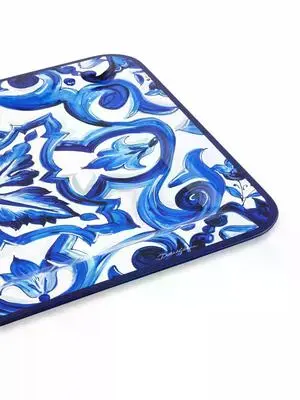 Dolce & Gabbana Medium Mediterraneo-print Wooden Tray