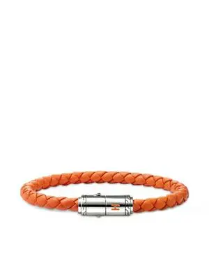 John Hardy Braided Leather Bracelet - Silver