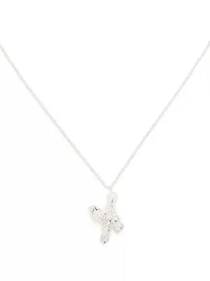 LOVENESS LEE X Alphabet Pendant Necklace - Silver