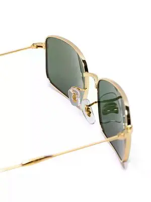 Ray-ban Rectangle Frame Sunglasses - Gold