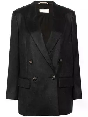 Peserico Virgin Wool Double-breasted Blazer