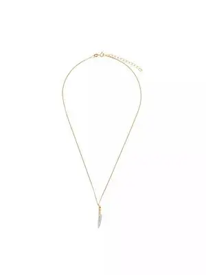 TRUE ROCKS Small Knife Pendant Necklace - Gold