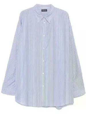 Balenciaga Striped Lyocell Poplin Shirt