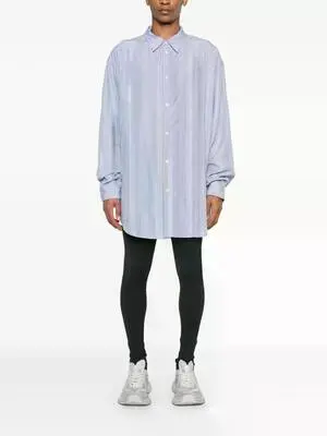 Balenciaga Striped Lyocell Poplin Shirt