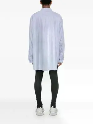 Balenciaga Striped Lyocell Poplin Shirt
