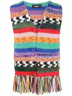 Dsquared2 Crochet Knit Vest