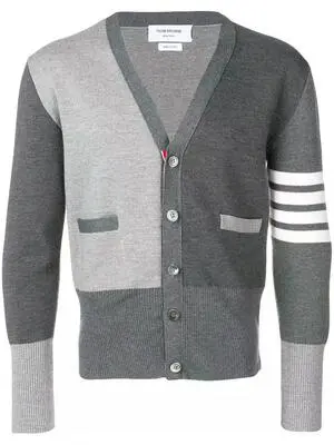 Thom Browne Fun-mix Merino Wool Cardigan