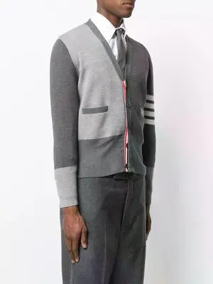 Thom Browne Fun-mix Merino Wool Cardigan