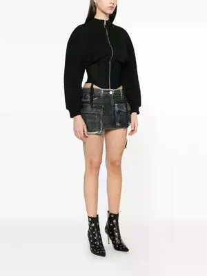 MUGLER Laced Corset Sweatshirt