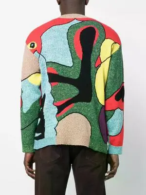 Kenzo Knitted Graphic Print Sweater