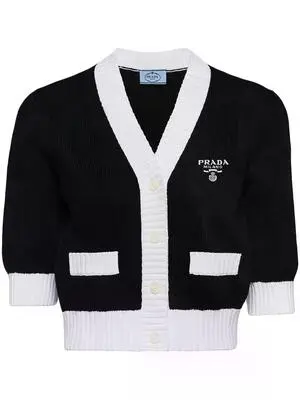 Prada Logo Cardigans For Women