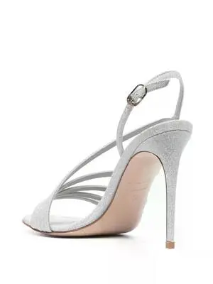 LE SILLA 115mm Metallic Leather Sandals