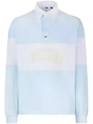 Gcds Logo-embroidered Cotton Polo Shirt
