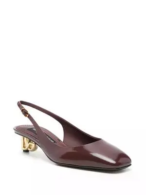 Dolce & Gabbana Leather Slingback Pumps
