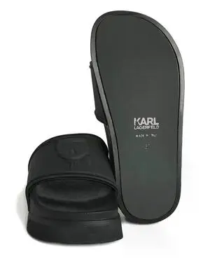 Karl Lagerfeld Ikon Karl Motif Pool Slides