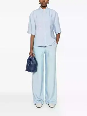 BOSS Wide-leg Twill Trousers