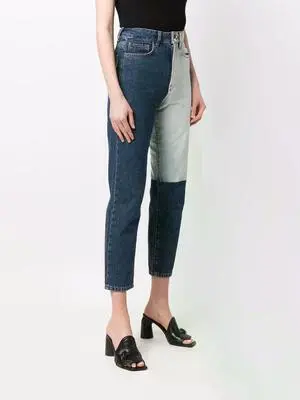 Philipp Plein Two-tone Patch Jeans
