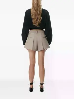 Alexander Wang High-waisted Pleated Shorts