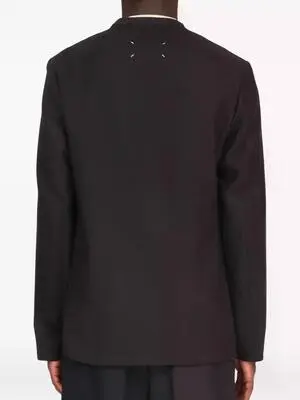 MAISON MARGIELA Collarless Blazer - Black