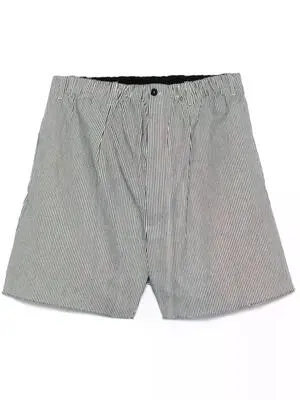 Random Identities Striped Shorts - Black