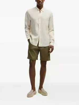 BOSS Drawstring Bermuda Shorts - Green