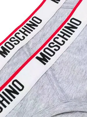 Moschino Twin-pack Logo Band Briefs