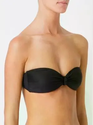AMIR SLAMA 8941 Preto Elastodiene Bikini Top