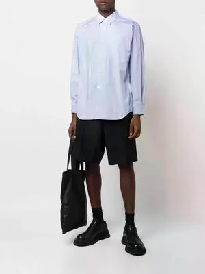 Comme Des Garçons Stripe-print Long-sleeve Shirt