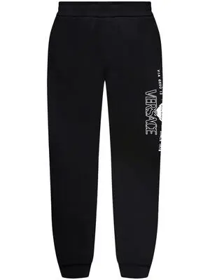 Versace Logo-print Leggings - Black