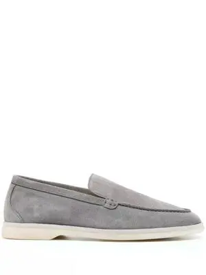 SCAROSSO Ludovica Suede Loafers - Grey