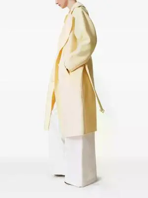 TWINSET Double-breasted Coat - Yellow