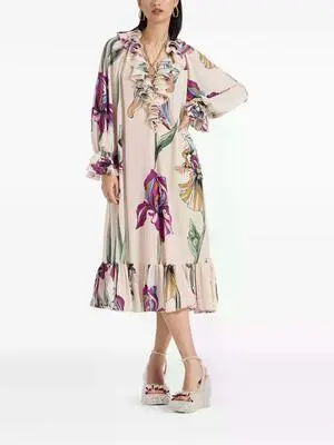 La DoubleJ Jude Floral-print Midi Dress