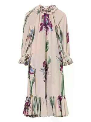 La DoubleJ Jude Floral-print Midi Dress