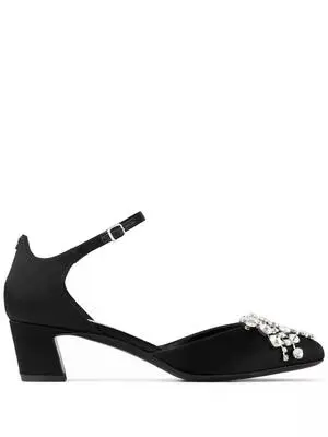 JIMMY CHOO 45mm Crystal-embellished Pumps