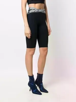 Off-White Athleisure Logo-tape Cycling Shorts