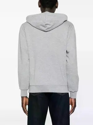 A.p.c. Flocked-logo Cotton Hoodie