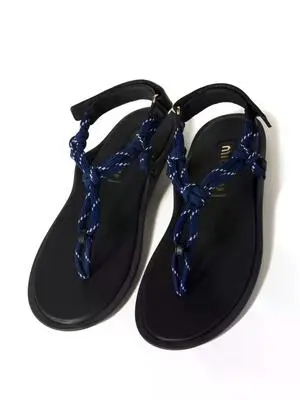 Miu Miu Rivière-cord Sandals - Blue
