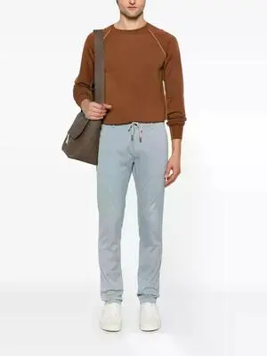 Eleventy Drawstring Straight-leg Trousers