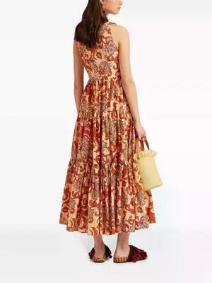 La DoubleJ Botanical-print Poplin Dress