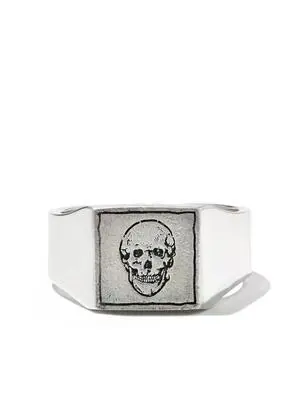 PYRRHA Skull Square Signet Ring