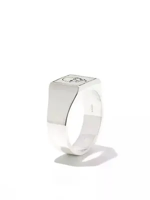 PYRRHA Skull Square Signet Ring