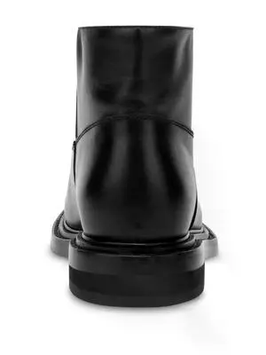 Moschino Olivia Leather Ankle Boots